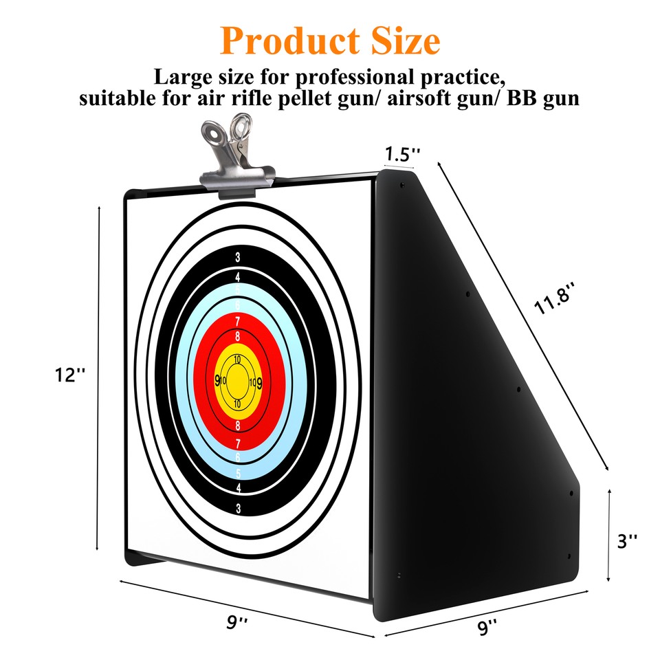 Bullet Trap Box for .22/.17 Caliber Metal Pellet Trap for 11x11 inch ...