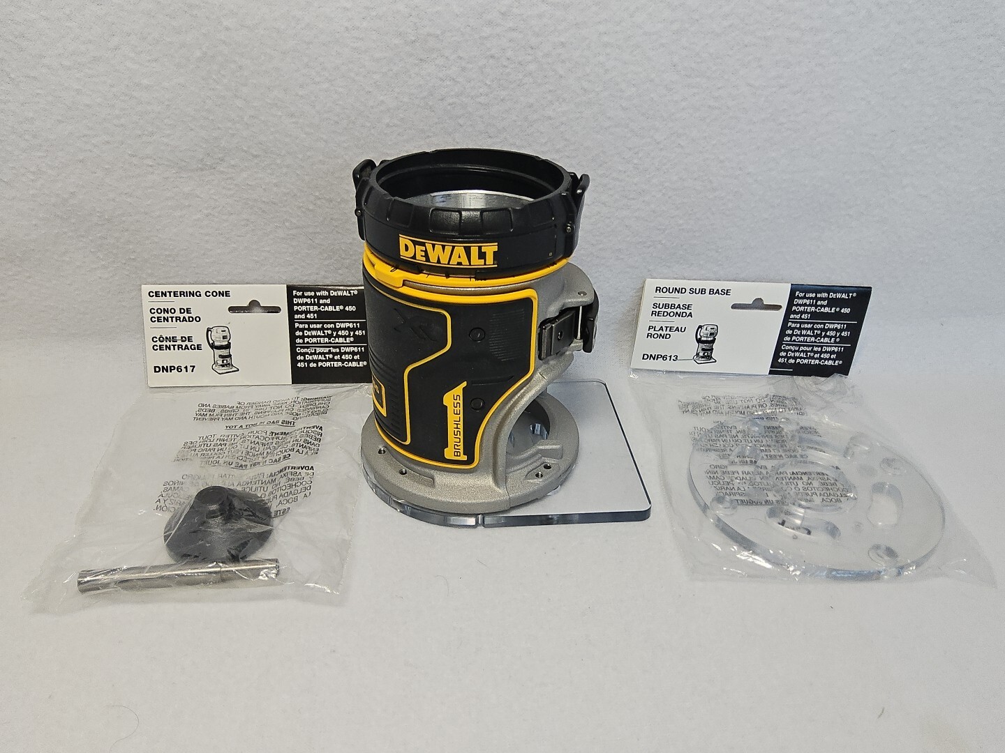 Dewalt Lot OEM N856672 Router Base DCW600B Sub Base Centering Cone for ...