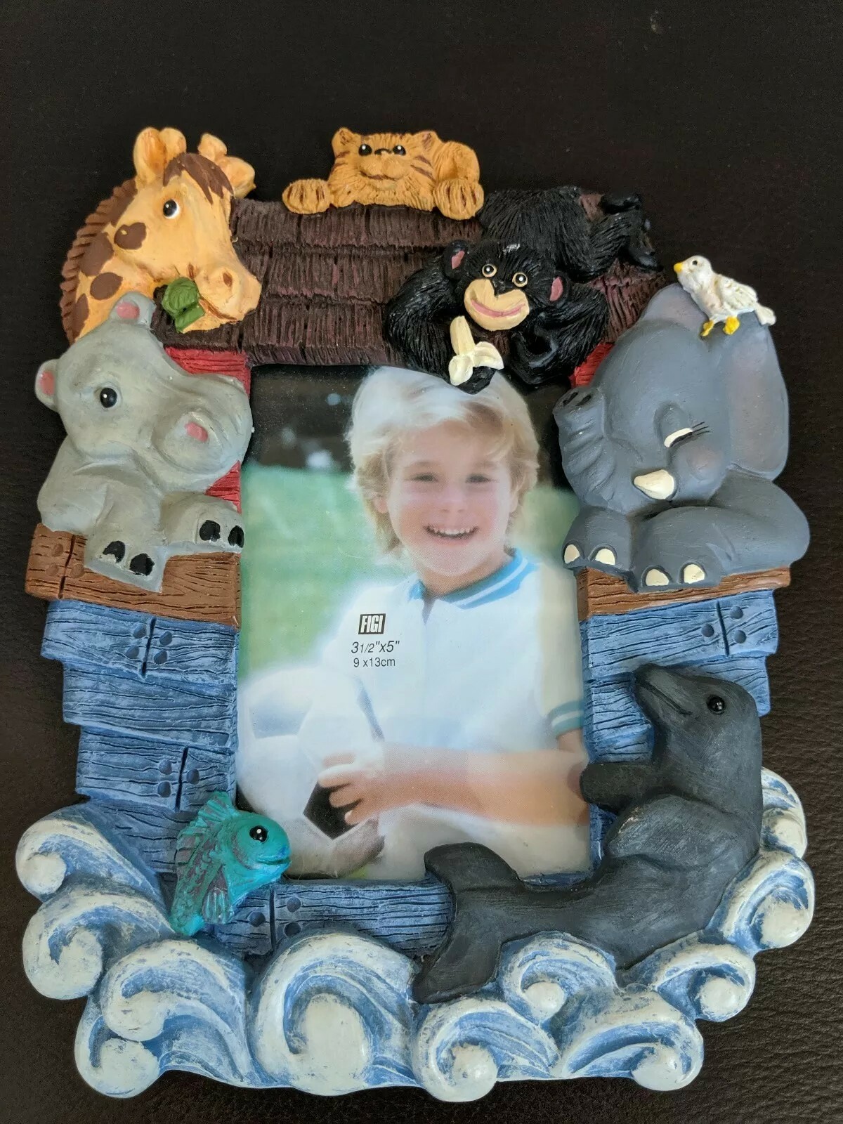 FIGI Noah's Ark Picture Frame 3D Holds 3.5"x 5" Photo | eBay