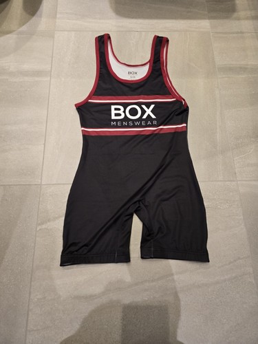 Mens BOX Menswear Black And Red Singlet Size S/M | eBay