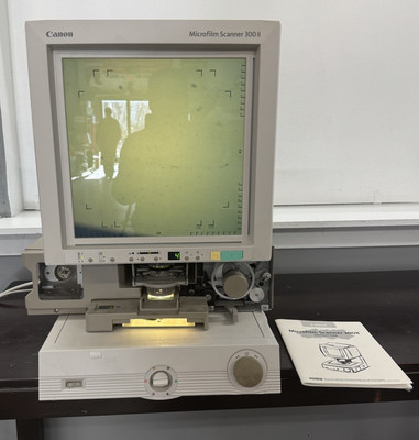 CANON MICROFILM SCANNER 300 II WITH ROLL CARRIER 200 - TESTED/WORKING ...