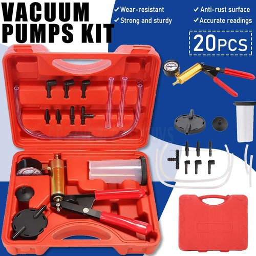Vacuum Motorbike Pump Brake Bleeder Hand Held Bleeding Tester Kit Car ...