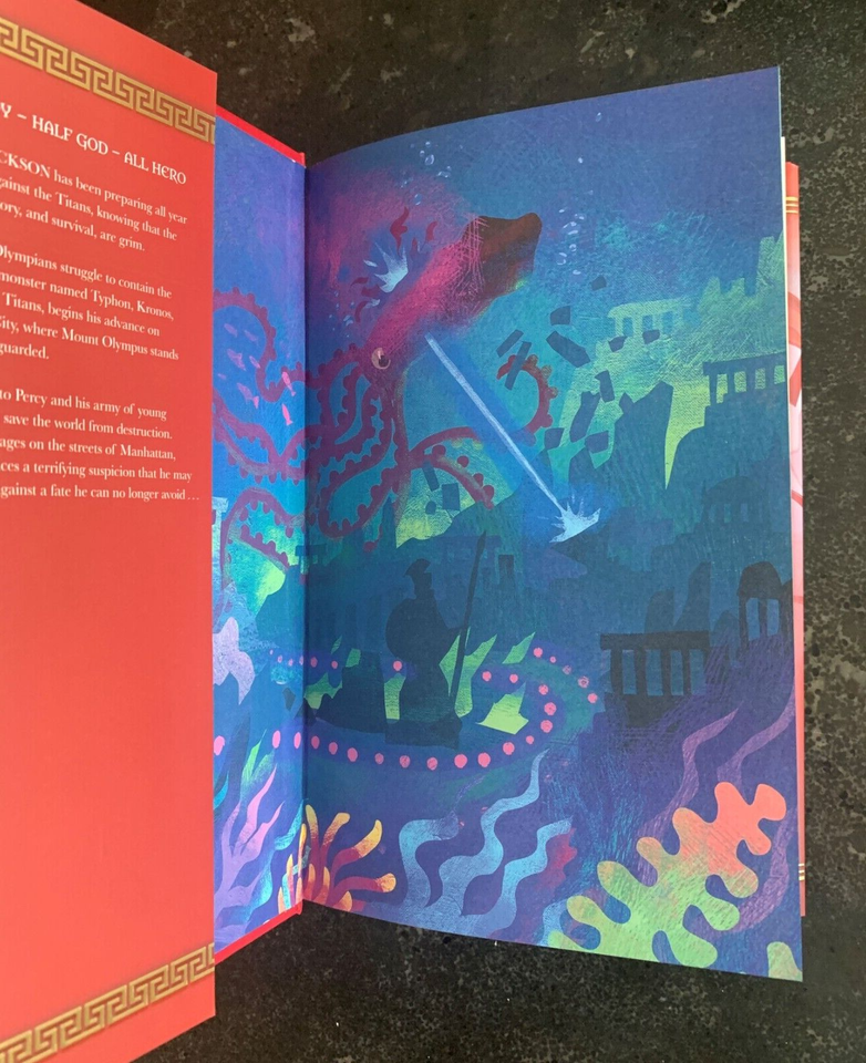 Percy Jackson and the Olympians Rick Riordan 5 Book Set Illumicrate ...