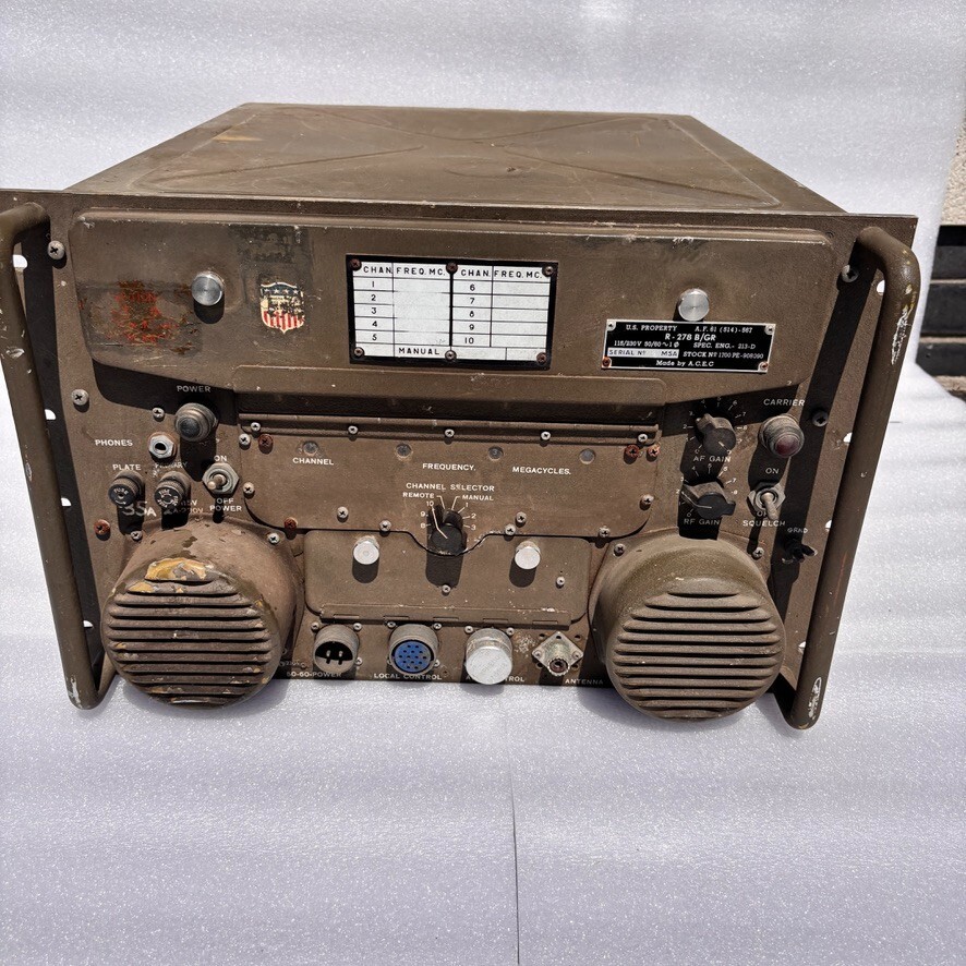 US Army Radio Receiver Post WW2 Collins Radio Company R-278 B/Gr ...