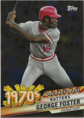 2020 Topps Series 2 GEORGE FOSTER Decades Best CHROME Reds #DBC-49 | eBay