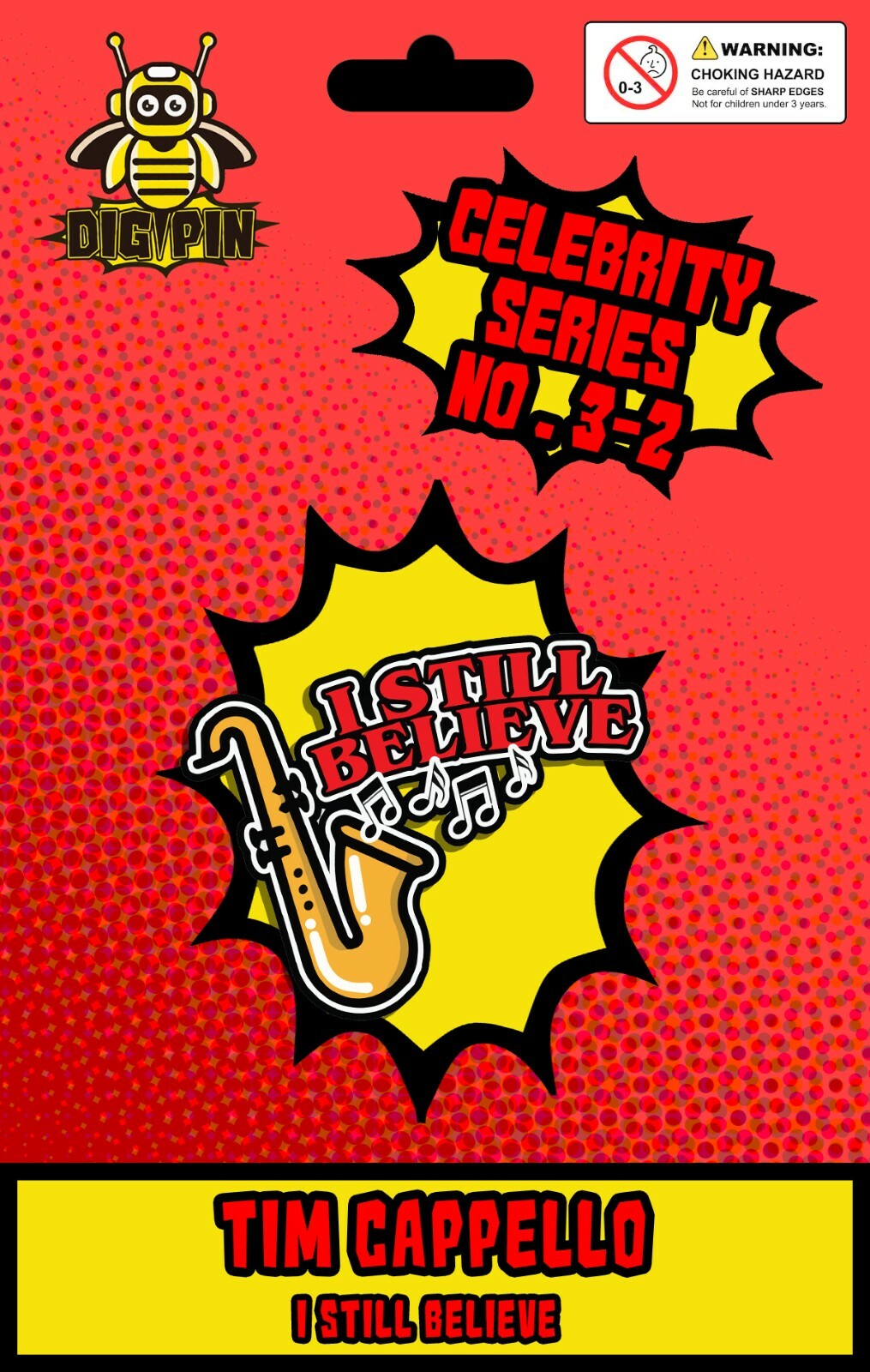 Celebrity Endorsed Funko Style Digipin Pin Badge - 3-2 Tim Cappello ...
