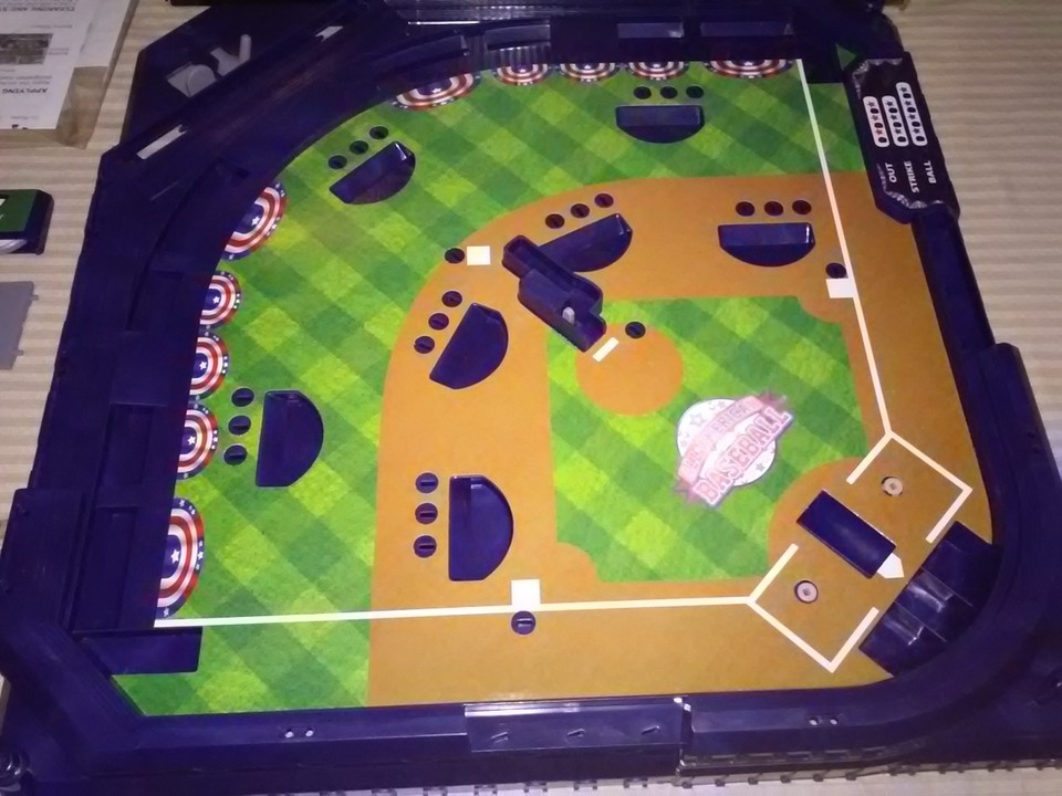 Tabletop Baseball Game Two Player Boardgame Table Top Pinball Style ...
