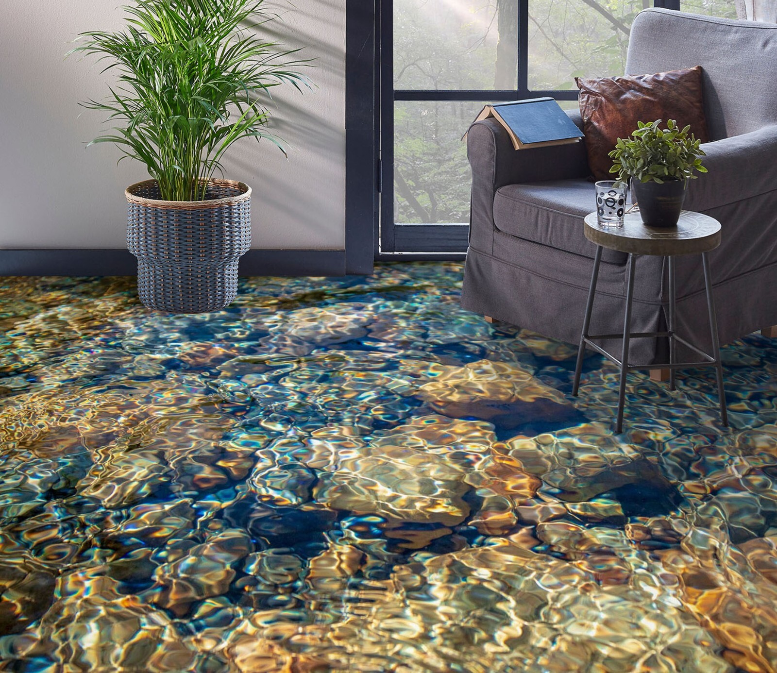 3D Sea Water Ripples K163 Floor WallPaper Murals Wallpaper Mural Print ...