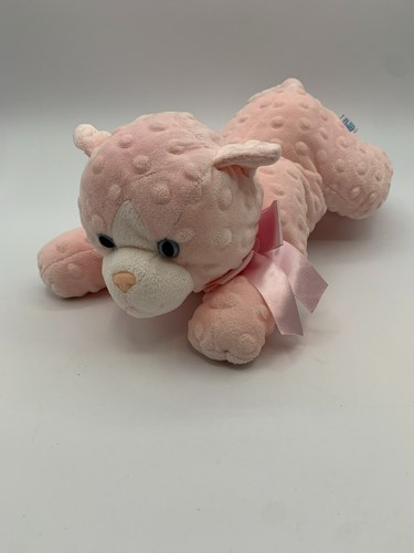 MARY MEYER BABY DIMPLES PINK KITTY CAT MINKY DOT BUMPY STUFFED KITTEN ...