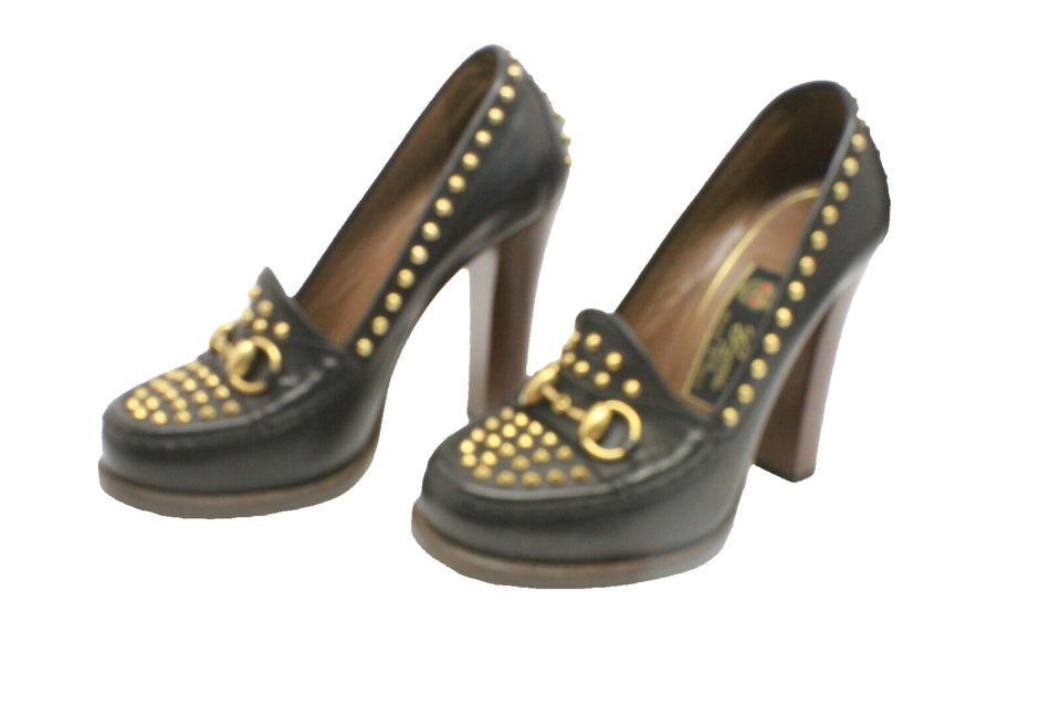 📌 Gucci Studded Black Pumps - Size 38 - Pre-Owned Designer Shoes 📌 | eBay
