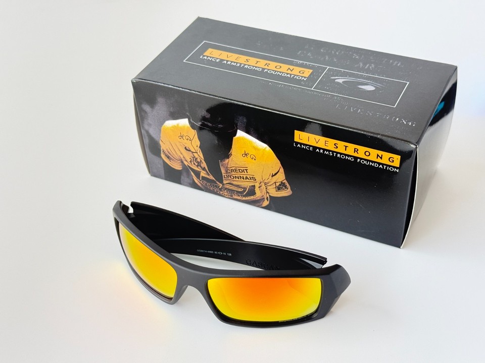 Oakley Gascan OO9014 Polarized Sunglasses Matte Black Orange Ruby Lens ...
