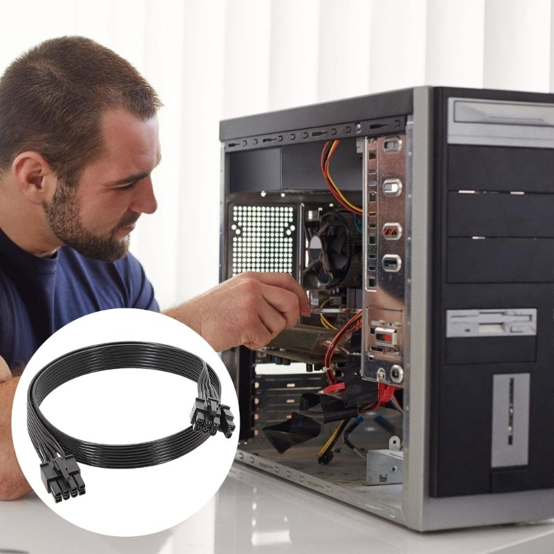 8Pin to 6+2 Pin PCIE GPU Power Cable for Enhanceds GPU Power Connection ...