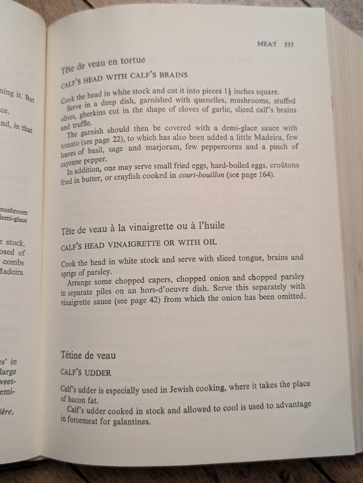 Ma Cuisine Auguste Escoffier 1965 English Edition Cookbook Vintage ...