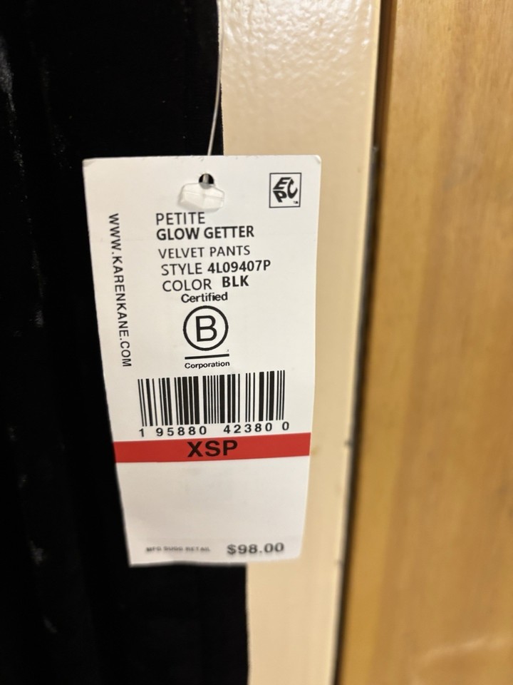 Karen Kane Women’s Black Velvet Pull On Wide Legs Elastic Waist Dress ...