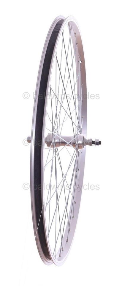 700c PAIR Hybrid Bike Wheels With Alloy Rims & Alloy Hubs | eBay