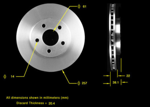 Qualis 5397 Drums and Rotors - Disc Brake Rotor, Front for sale online ...