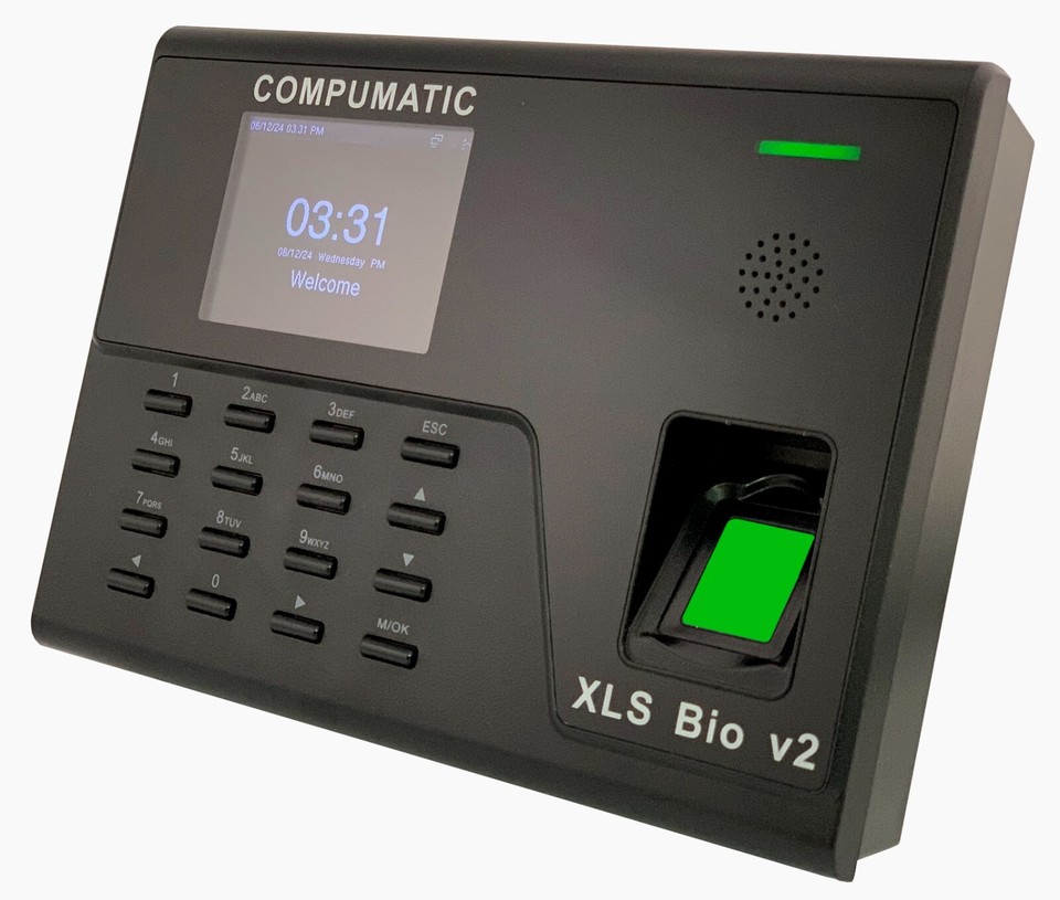 NEW Compumatic XLS Bio v2 Biometric Fingerprint Time Clock System w ...