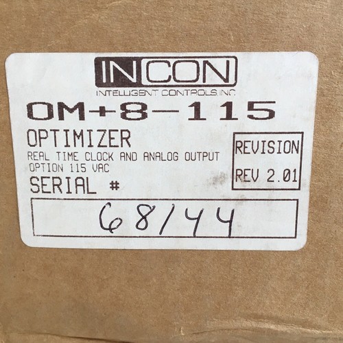 *New~Open~Box* INCON OM+8-115 Optimizer 115 VAC Circuit Breaker ...