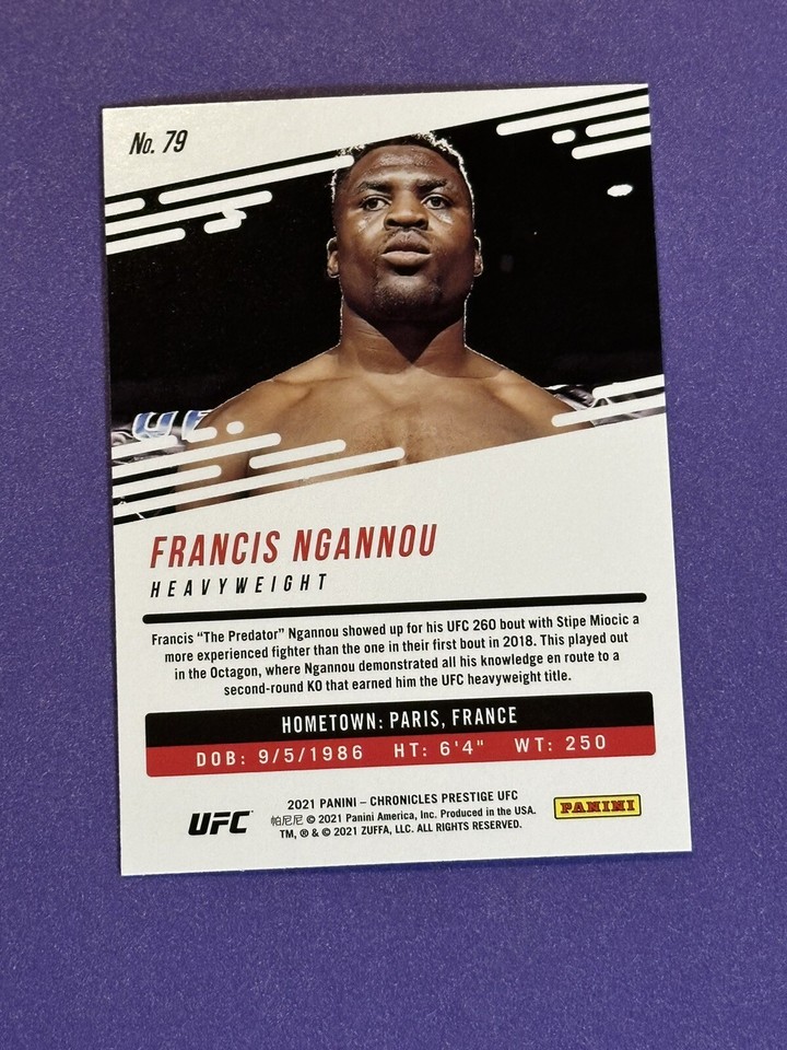 2021 Panini Chronicles UFC Francis Ngannou #79 Prestige MMA (H) | eBay