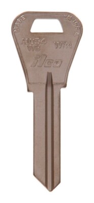 Hillman 85444 Brass Nickel WR4 Universal Single Sided Blank Key (Pack ...