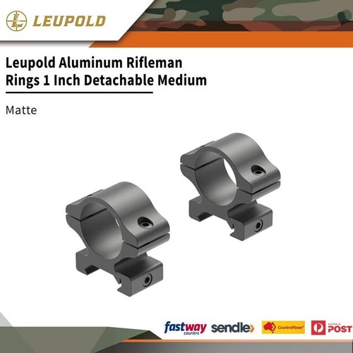 Leupold Rifleman Rings 1 Inch Detachable Medium Matte - SKU Le55860 for ...