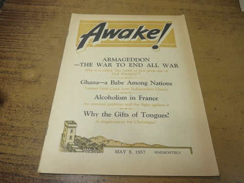 Awake WATCHTOWER Jehovah's Witness Journal 1957 May 8 | eBay