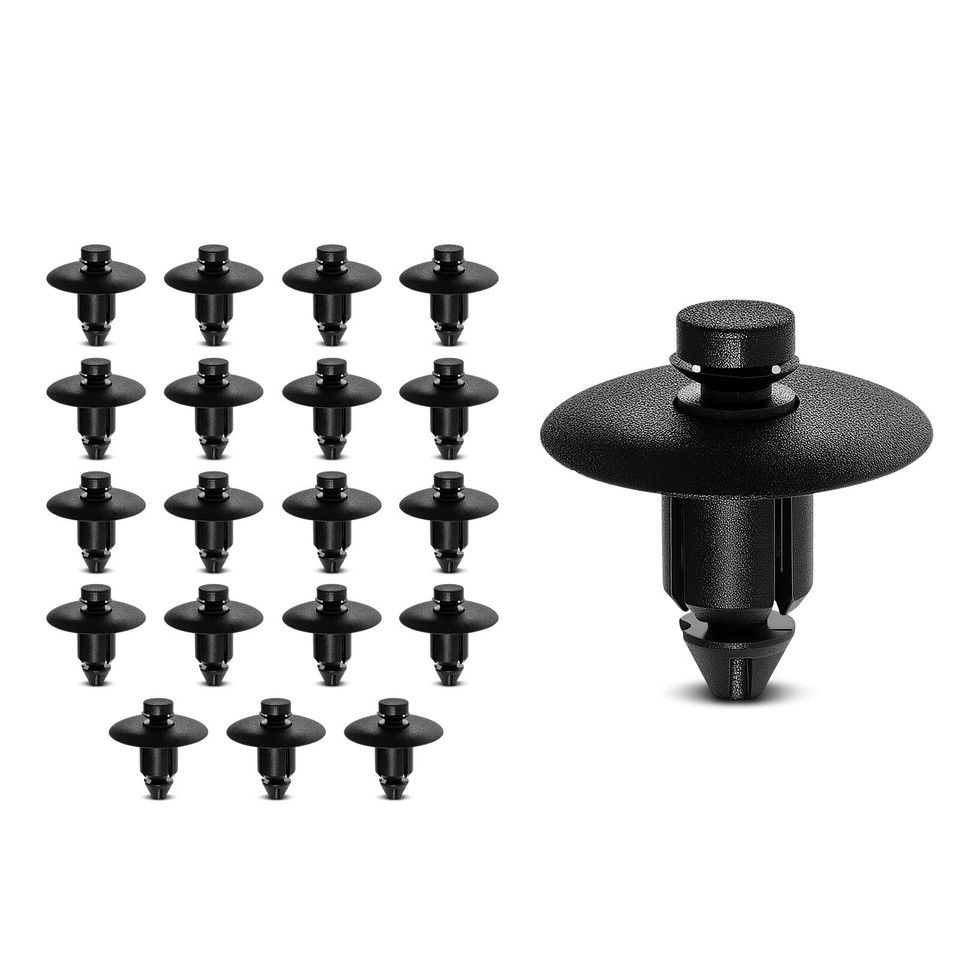 20Pcs 9mm Hole Nylon Door Trim Panel Clips Retainer Push-Type for Dodge ...