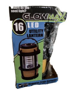 GLOWMAX indoor / outdoor 16 LEDs utility lantern NEW, 100,000 Hour Life ...