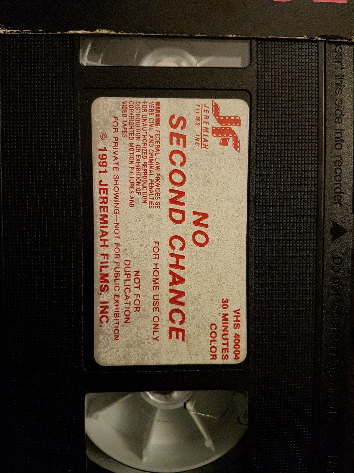 No Second Chance (VHS, 1991) AIDS Christian Scare Film FREE SHIP | eBay