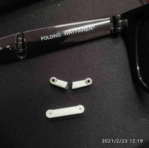 Ray Ban Folding Sunglasses 50 22 Replacement Hinge 3d Printed ...