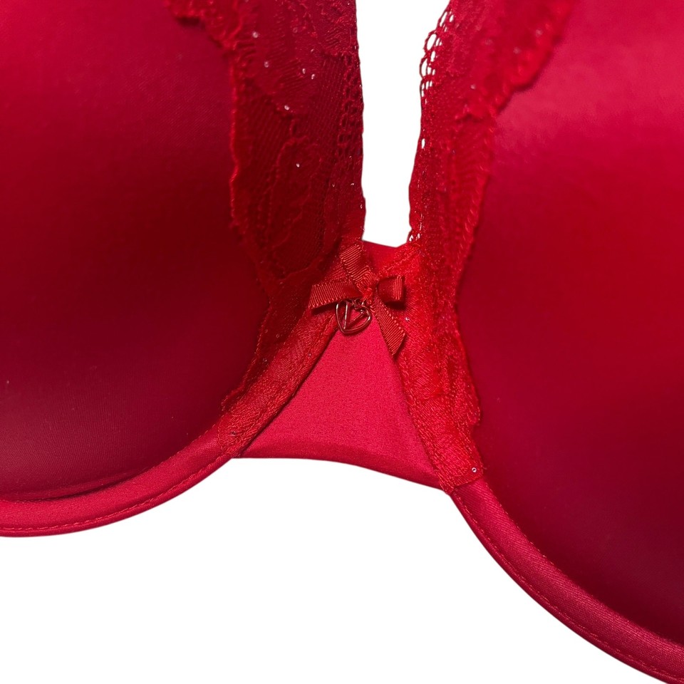 Victoria's Secret Body By Victoria Lace-Trim Perfect Shape Lined Bra ...