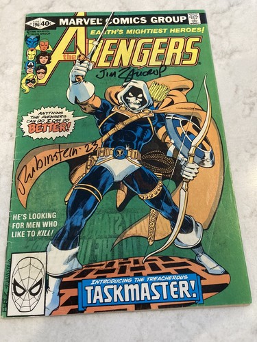 The Avengers #196 (Marvel Comics June 1980) 1st Taskmaster Signed X2 ...