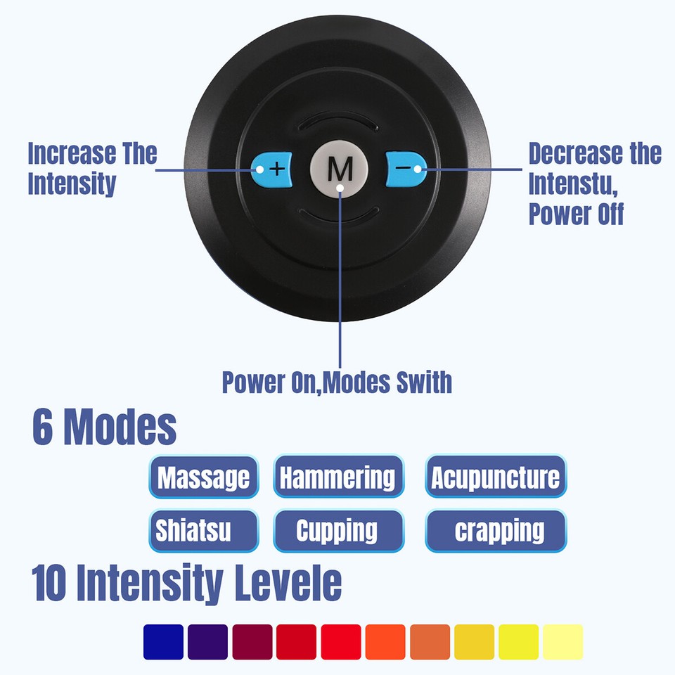 Muscle Stimulator EMS Ab Trainer Tens Unit Portable Stimulater Abs ...