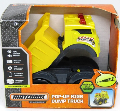Matchbox Pop-Up Rigs Dump Truck (Mattel 2015) *IN BOX* Push & Transform ...