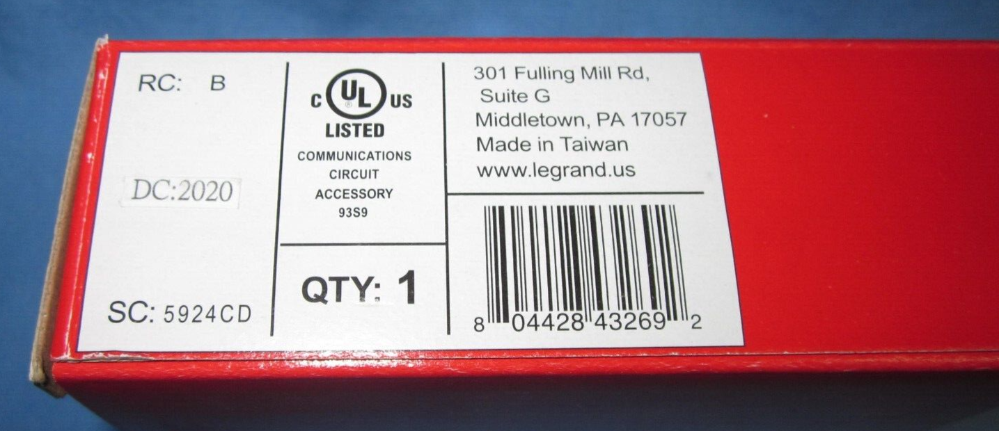 Legrand - OnQ AC1068 8-port Cat 6 Network Interface Module for sale ...