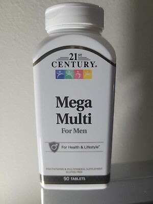 21st Century Mega Multi for Men Multivitamin & Multimineral 90 Tablets ...