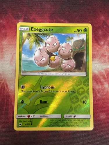 Pokemon Card Exeggcute Reverse Holo Crimson Invasion 4/111 | eBay Australia