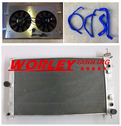 VIC-44mm radiator + shroud + BLUE hose for Commodore VZ LS1 LS2 SS V8 ...