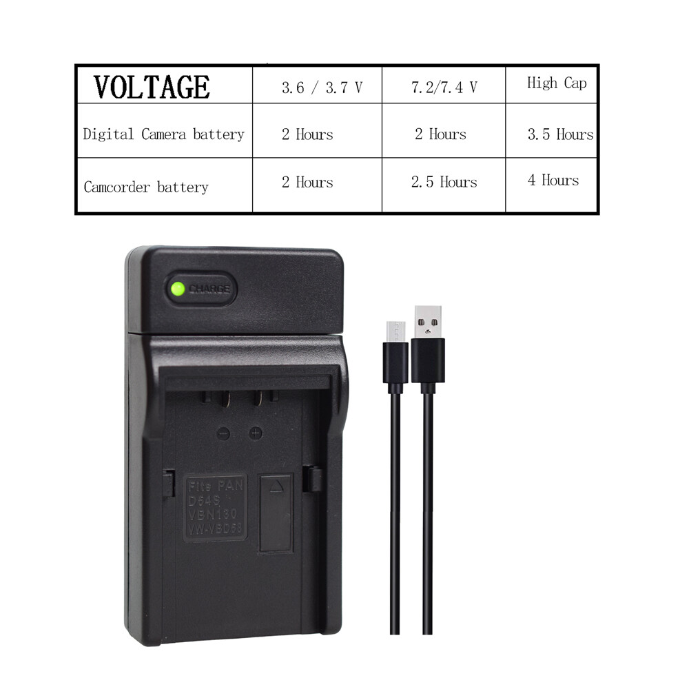 LED Battery Charger For Panasonic NV-C2 NV-C3 NV-C5 NV-C7 NV-DA1 NV-DS3 ...