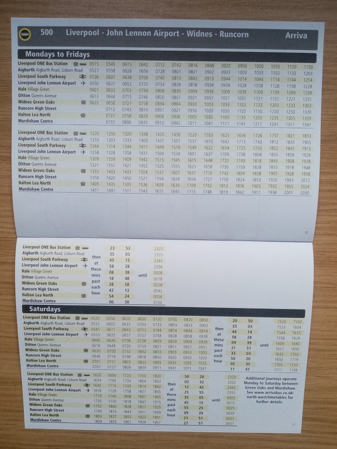 MERSEYTRAVEL LIVERPOOL BUS TIMETABLES - ARRIVA/STAGECOACH ROUTES 82, 86 ...