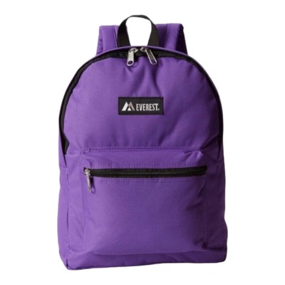Everest Basic Backpack Dark Purple 15"x 11"x 5" One Size | eBay