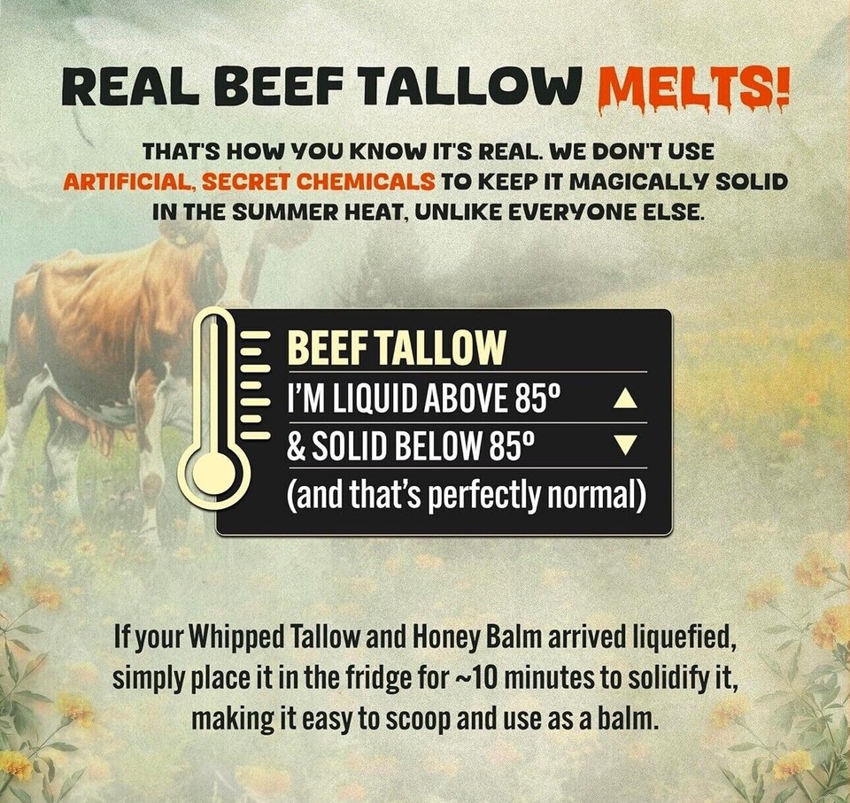 EVIL GOODS Tallow + Honey Balm – Lavender Anti-Aging Moisturiser Cream ...