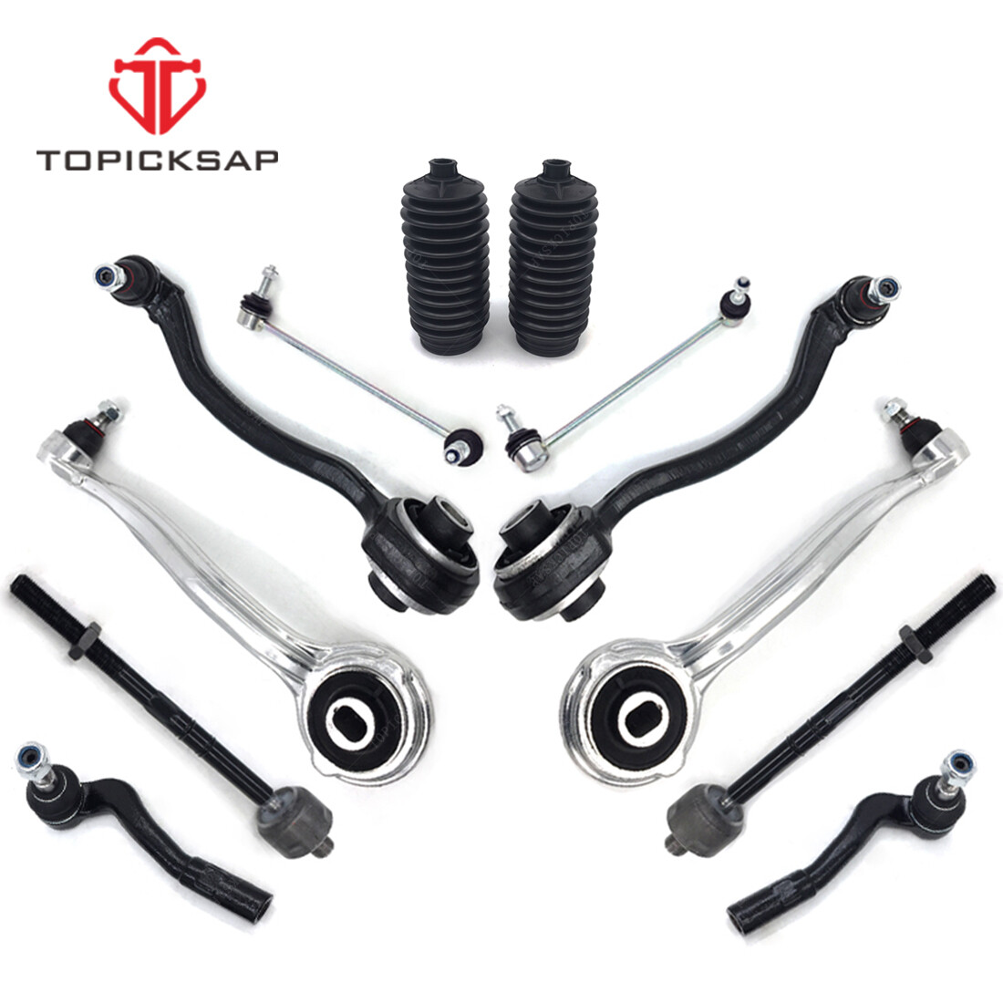 12Pcs Control Arm Suspension Kit Tie Rod End Sway Bar for Mercedes W203 ...