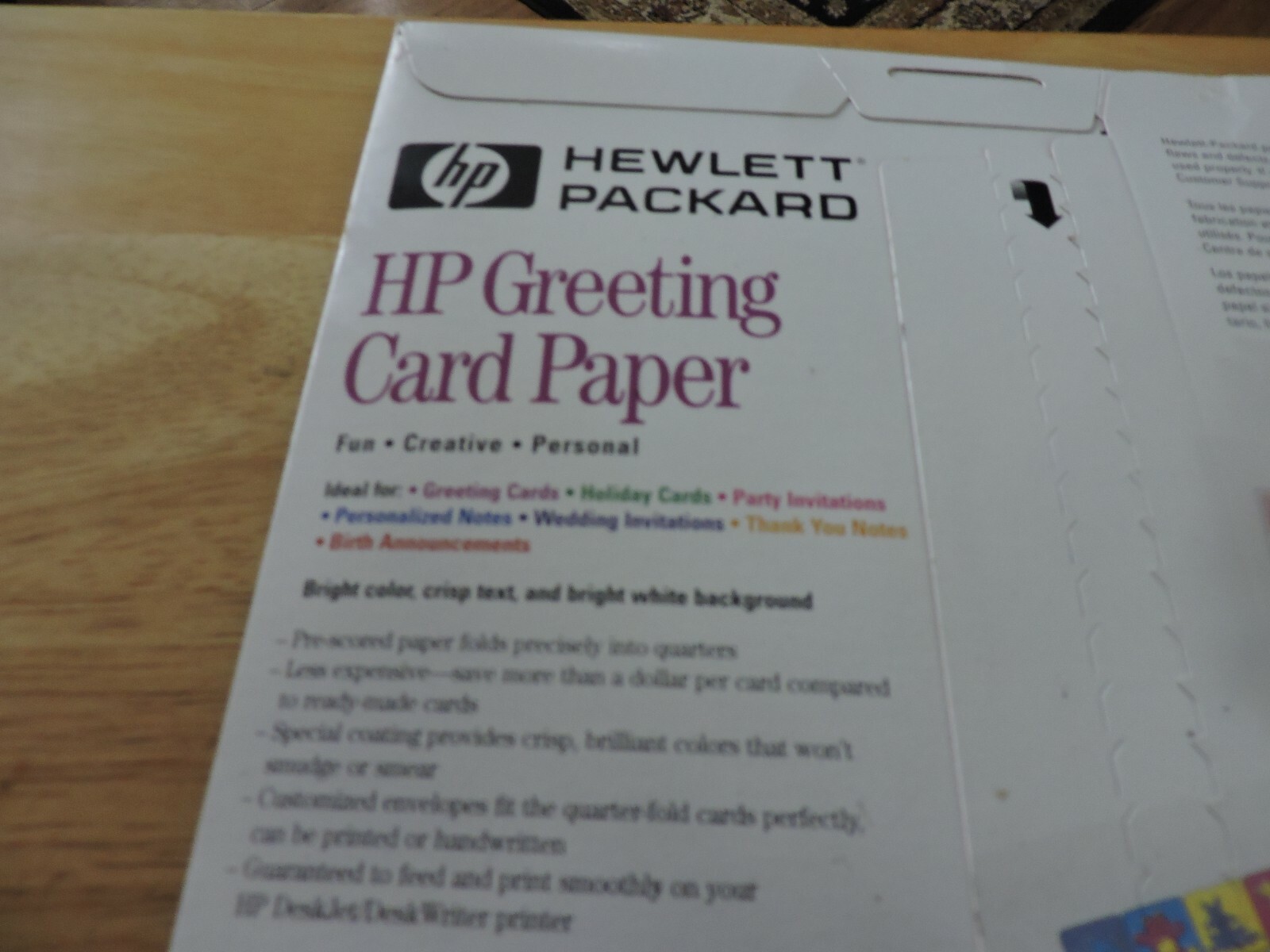 HP GREETING CARD PAPER HOME, FUN FOR ALL OCCASIONS! NEW PACKAGE OF 20 ...