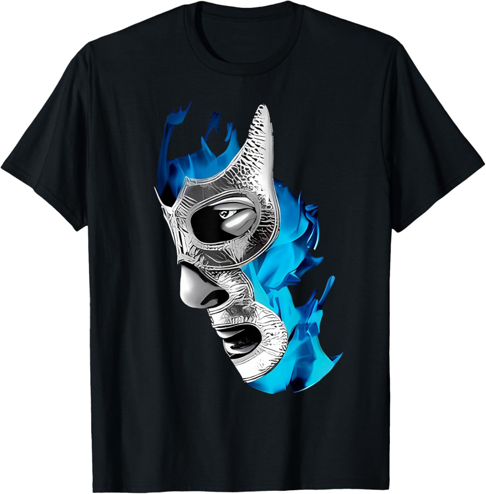 Mex-Art Demon Blue Lucha Libre Mexican Wrestler Legend T-Shirt | eBay