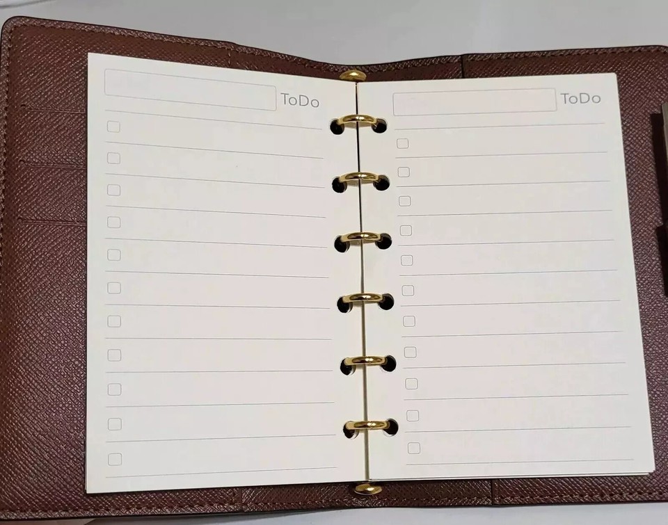 Fits Louis Vuitton LV PM Small Agenda: Inserts Refills Paper/Pouches ...