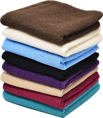 Microfibre Face Cloths Super Soft Exfoliating Washcloths Flannels Gym ...