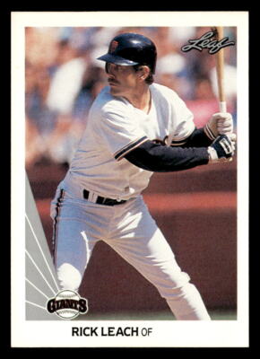 Rick Leach 1990 Leaf Inc. Card #436 San Francisco Giants | eBay