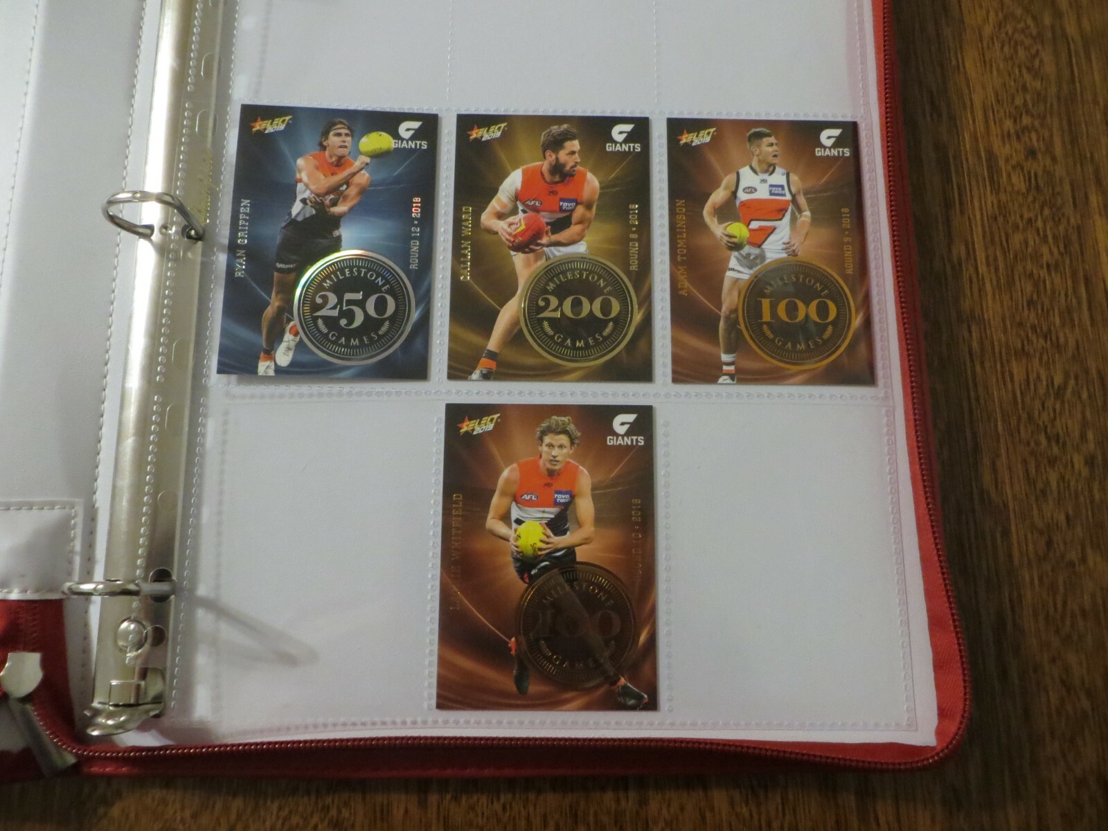 Select 2019 Footy Stars GWS Giants Milestone Games Cards Lot of 4 | eBay