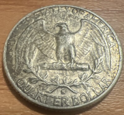 1950-S Over D Washington Silver Quarter BU Vintage Toned (L0142） | eBay
